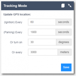 Tracking mode – Monitor